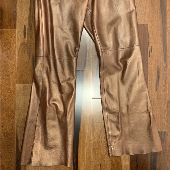 Cache | Pants & Jumpsuits | Brownbronze Cache Genuine Leather Pants ...